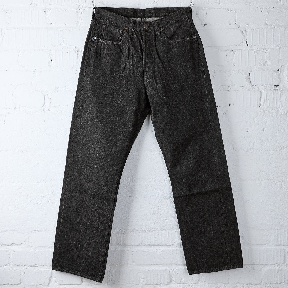 fullcount | 0105bkss 11.5oz straight denim (super smooth) black – stuf|f-official