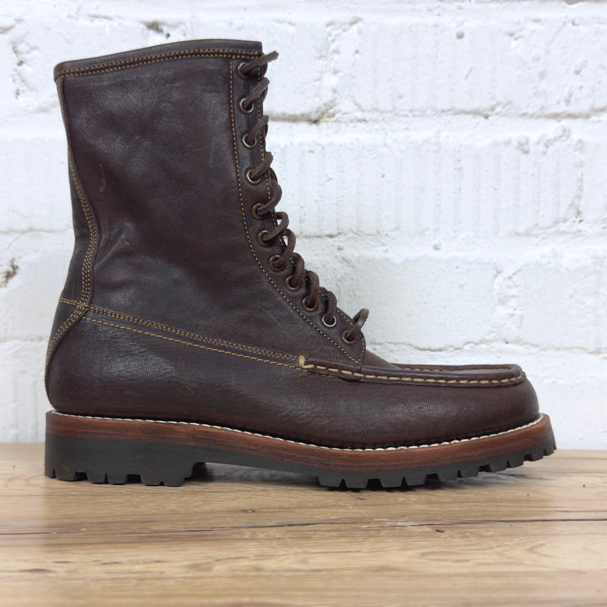 john lofgren | lk-035 mohawk moccasin boots / ezo shika deerskin burnt – stuf|f-official