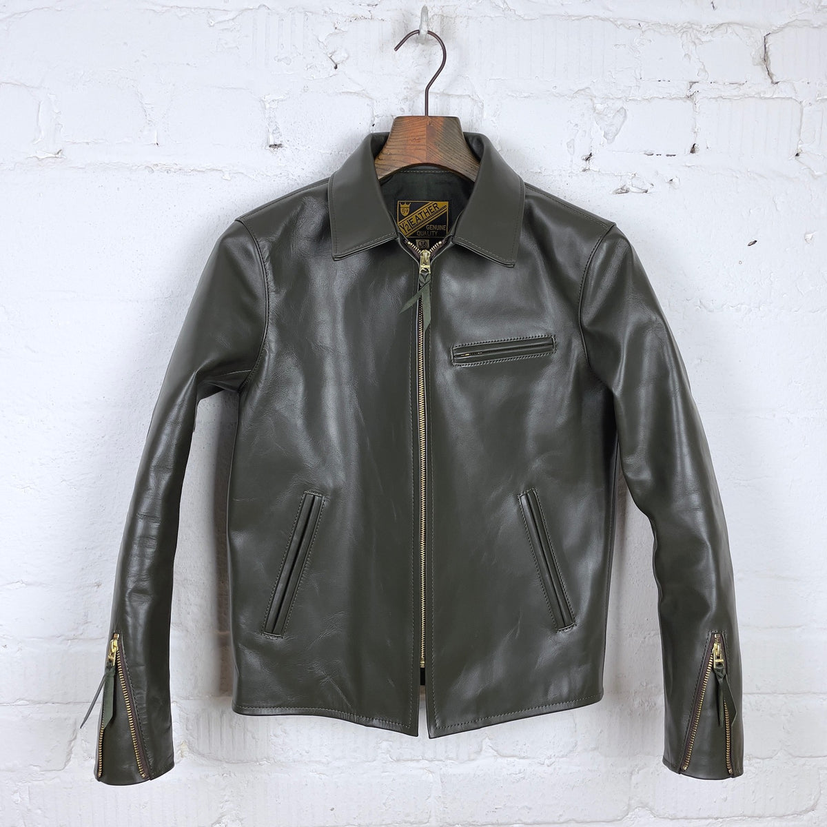 vintage horse light single riders olive (pr-65) | y'2 leather | made in japan – stuf|f-official