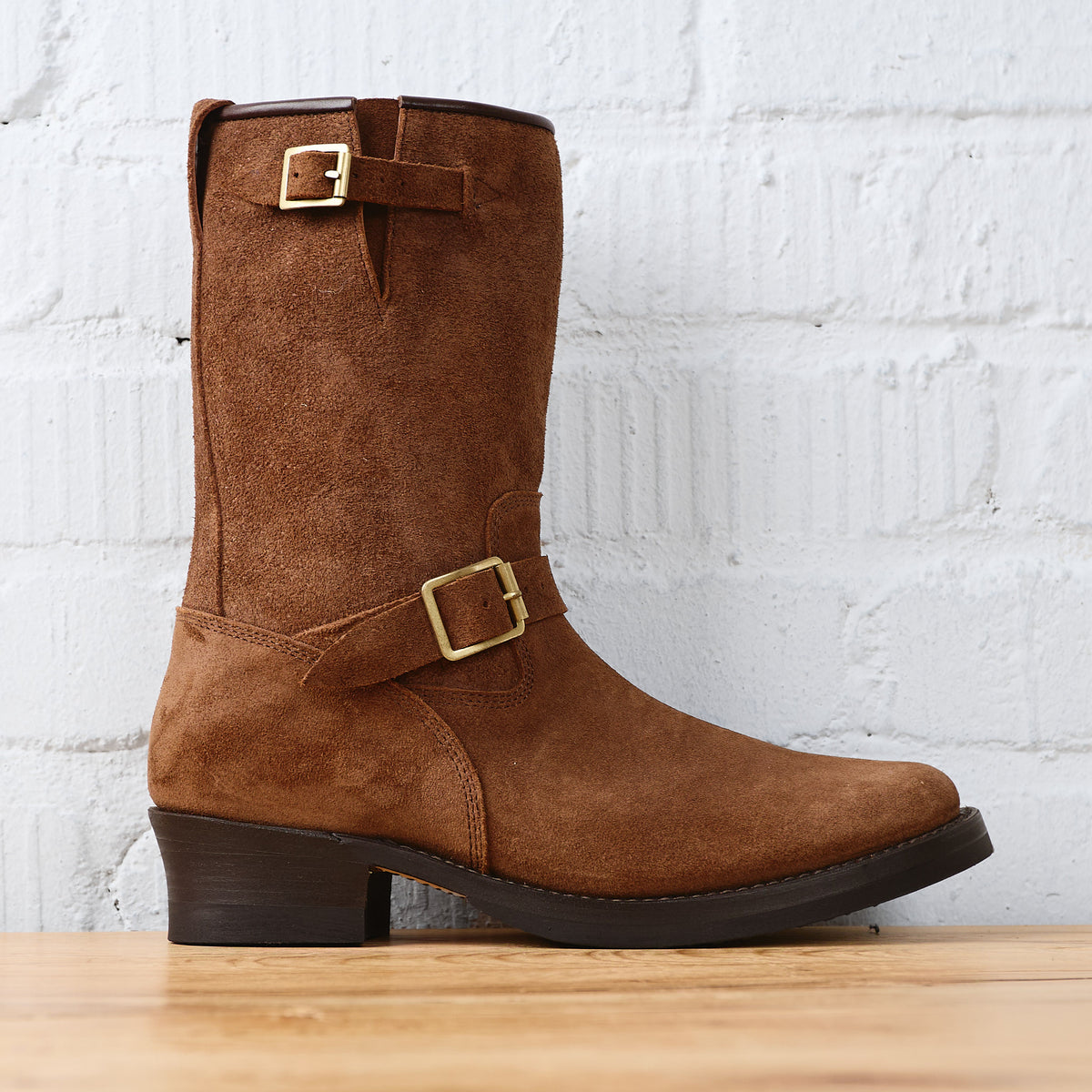 addict clothes | ab-01ss-cl engineer boots - brown – stuf|f-official