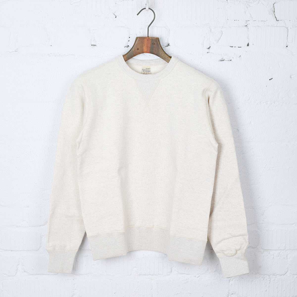 buzz rickson's | 13oz plain sweatshirt - oatmeal – stuf|f-official