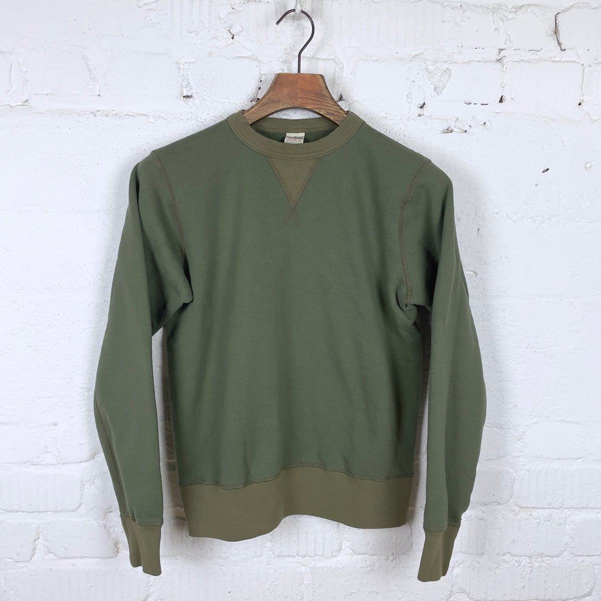 buzz rickson's | 13oz plain sweatshirt - olive – stuf|f-official