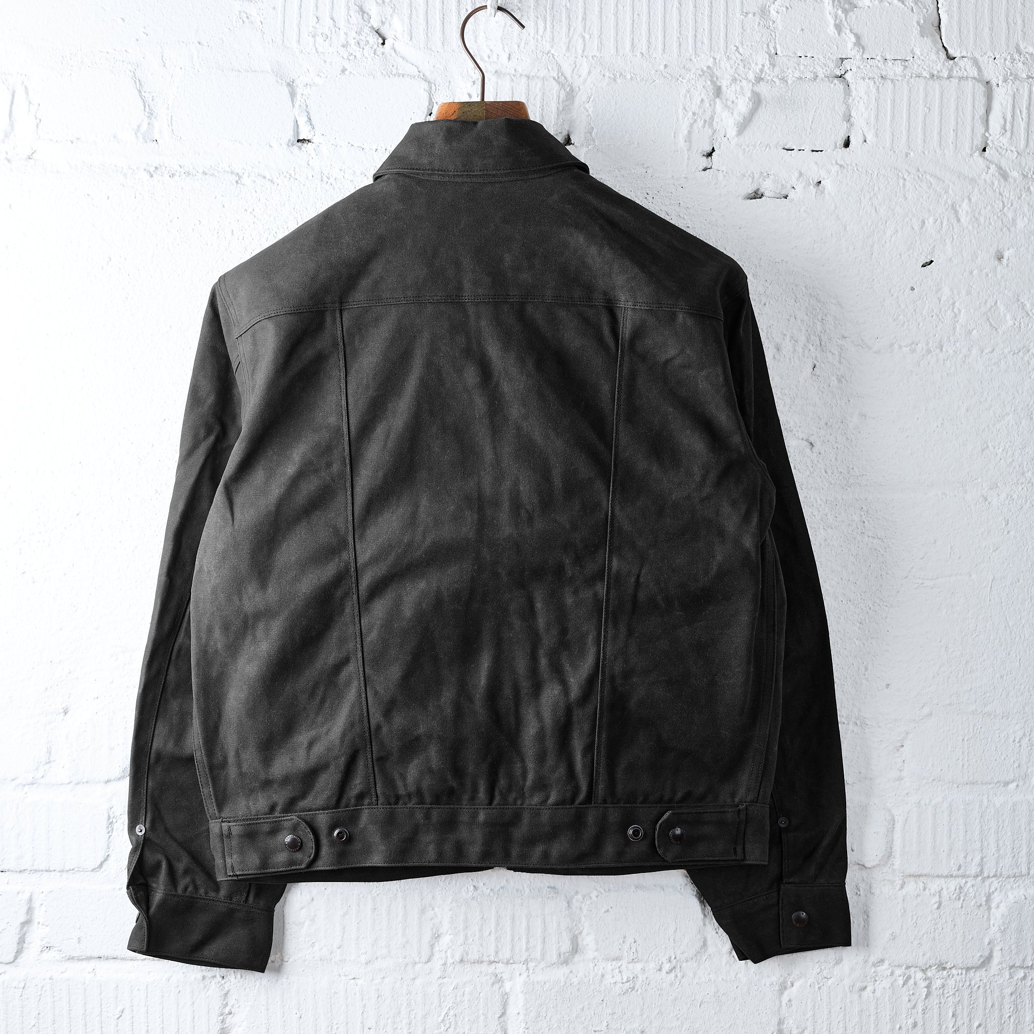 freenote cloth | faro jacket heavy waxed canvas - black – stuf|f-official