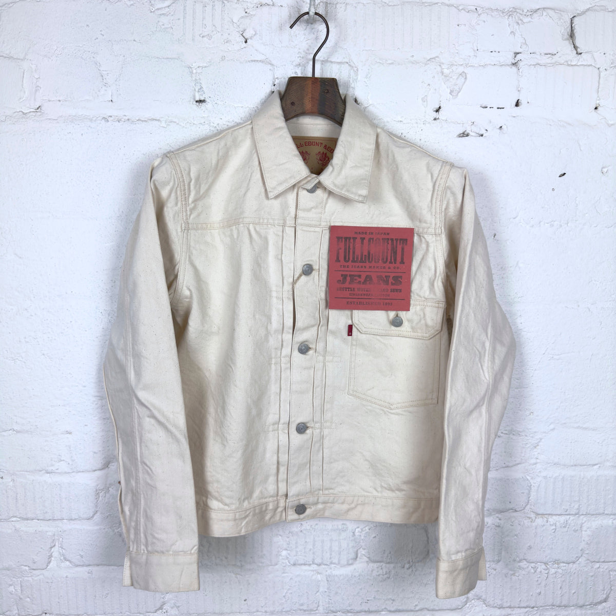 fullcount | 2107ec type 1 denim jacket ecru – stuf|f-official