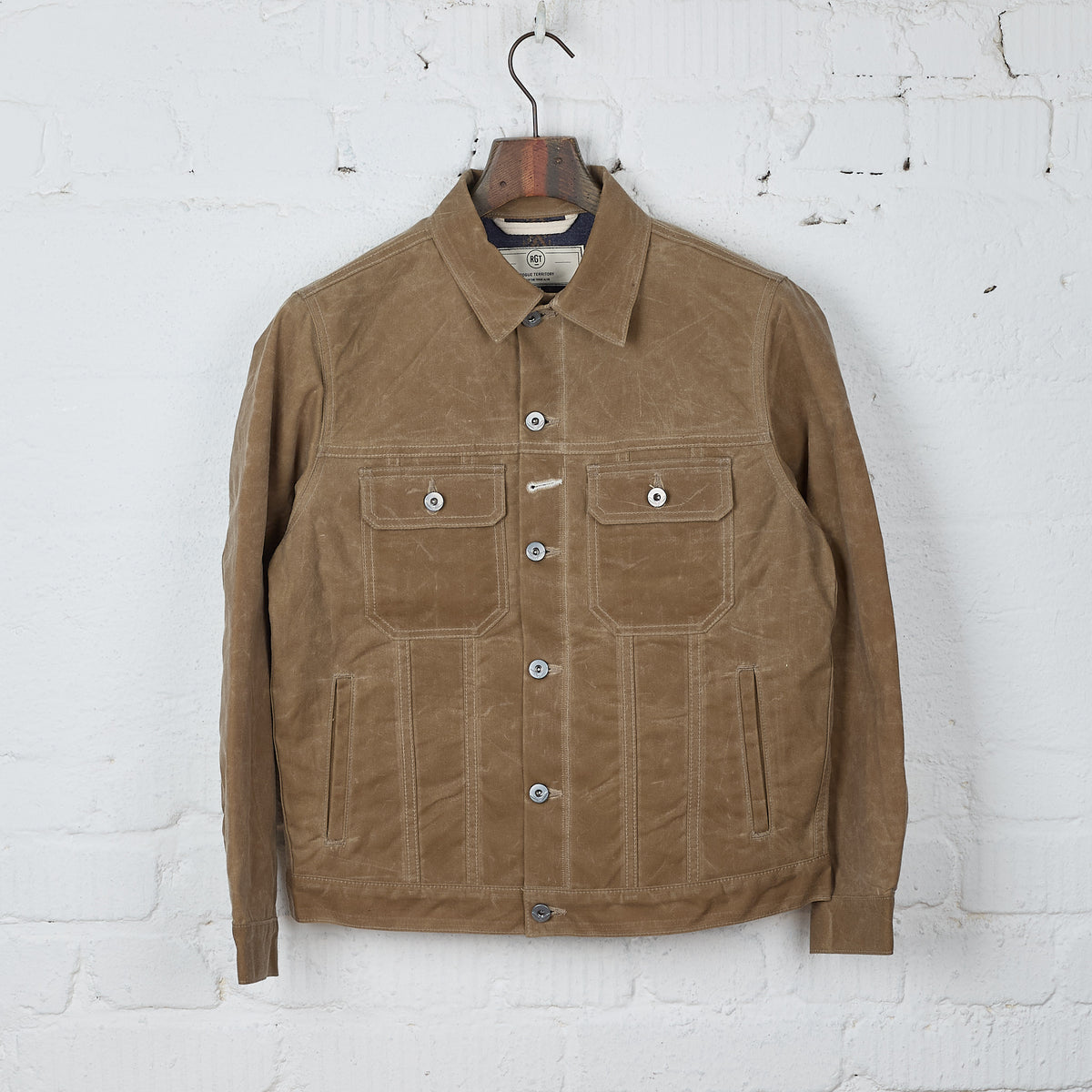 rogue territory | cruiser jacket lined waxed canvas ridgeline tan ...