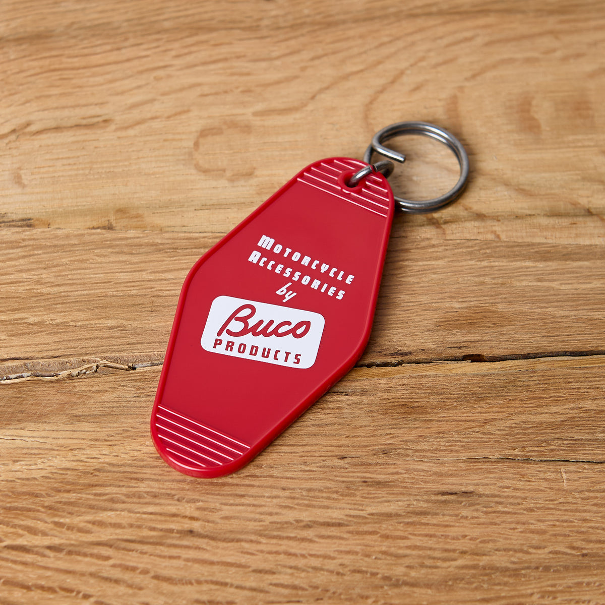 the real mccoy's | buco motel key ring - red – stuf|f-official