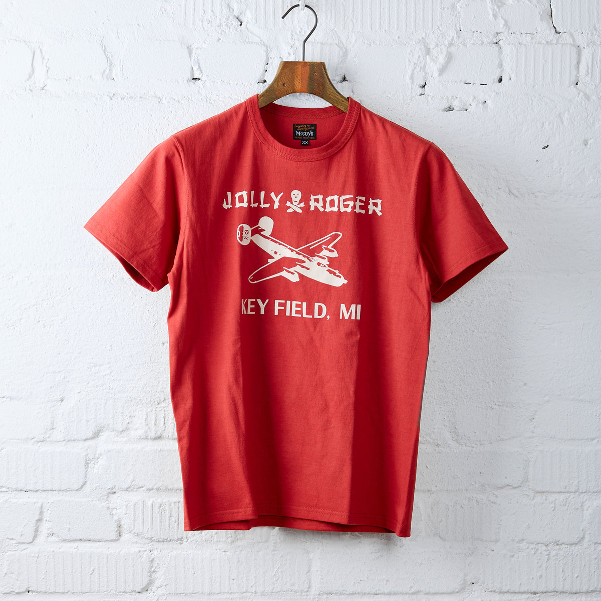the real mccoy's | military tee / jolly roger, key field - cherry ...
