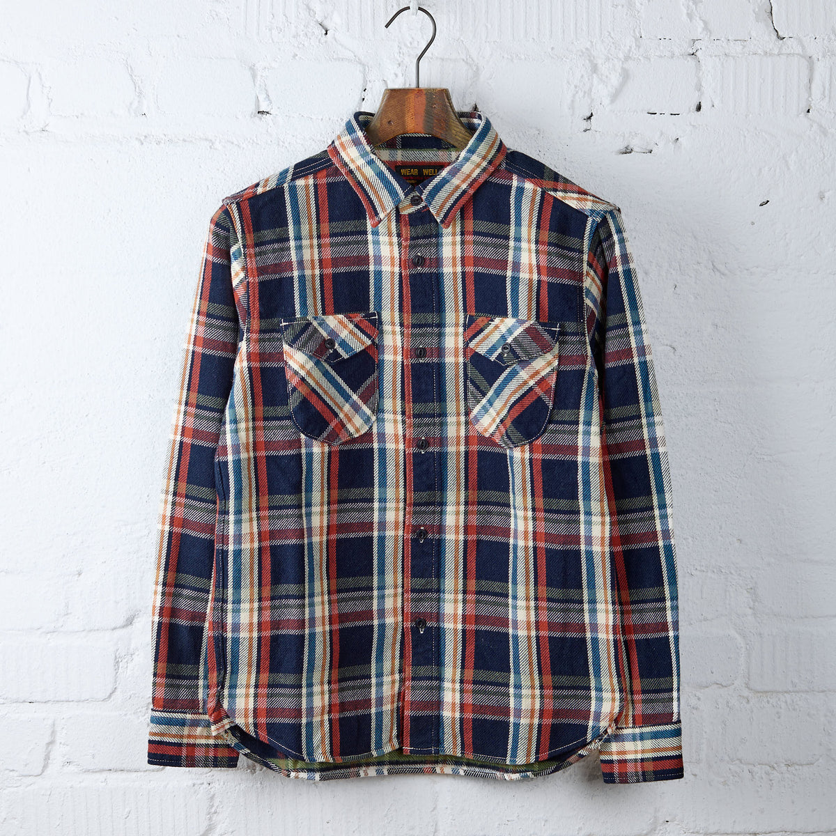 ues | 502553 heavy flannel shirt navy – stuf|f-official