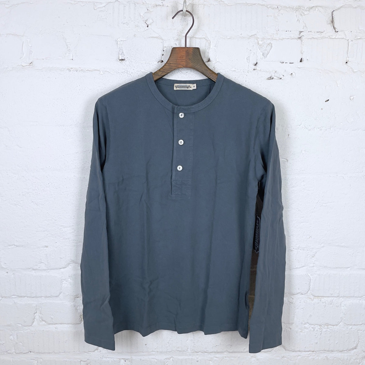 13 ounce henley l/s faded blue | freenote cloth | made in usa – stuf|f ...