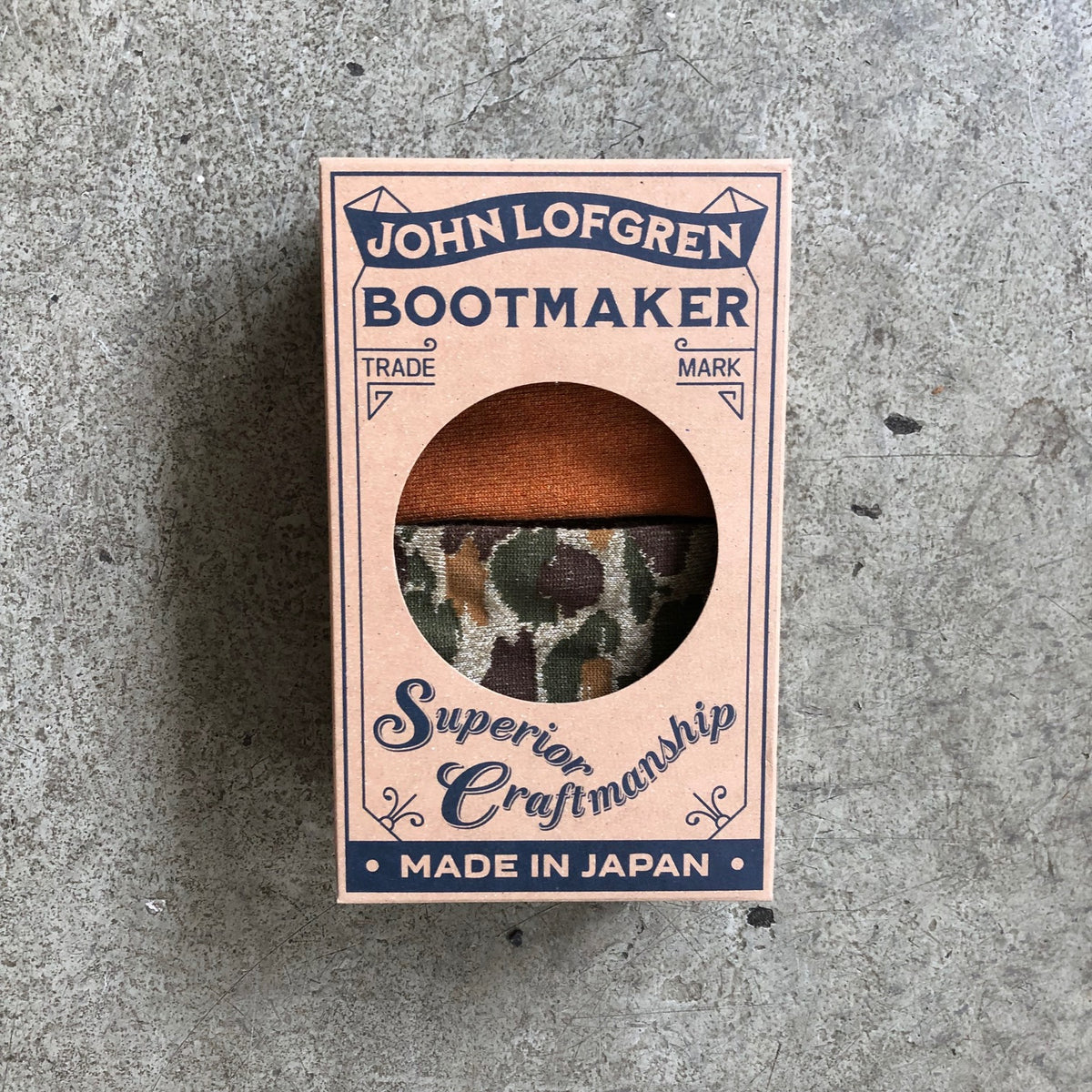 two pack jlb socks - camo olive x grained orange | john lofgren ...