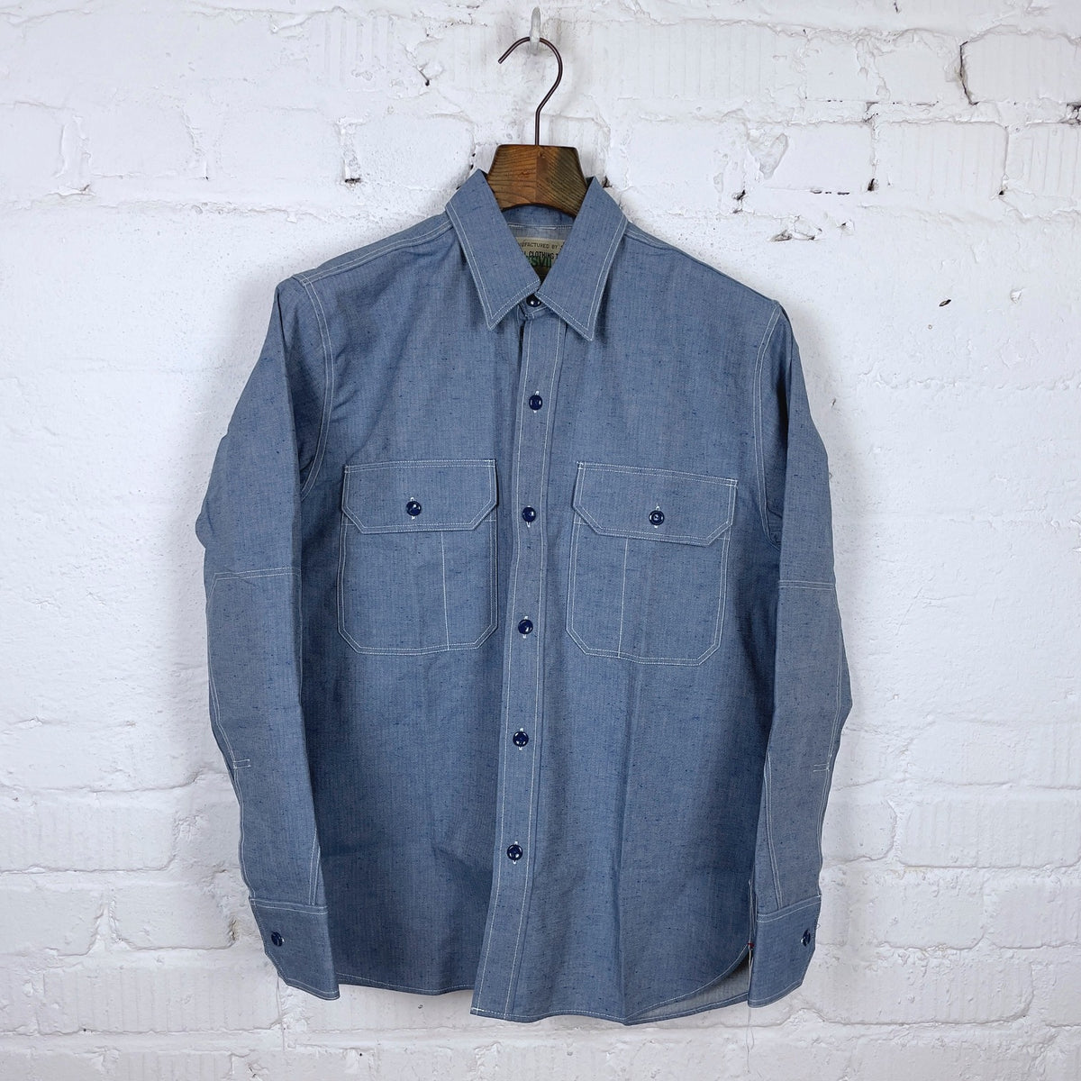 mister freedom | snipes shirt - indigo hbt – stuf|f-official