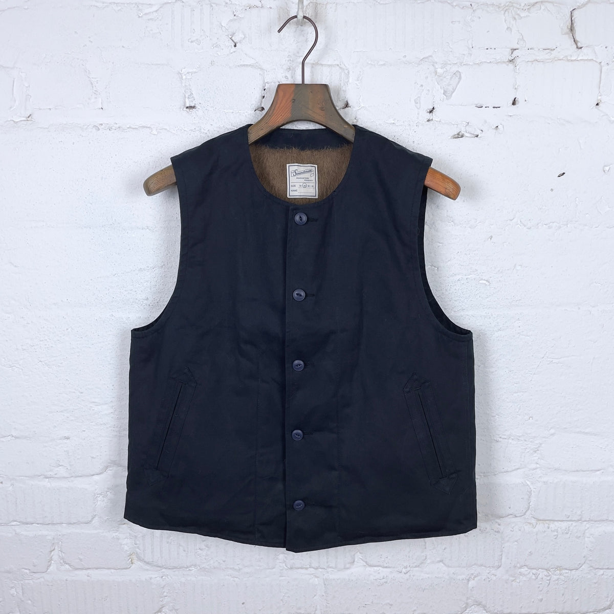 fulton vest navy | soundman | made in japan – stuf|f-official
