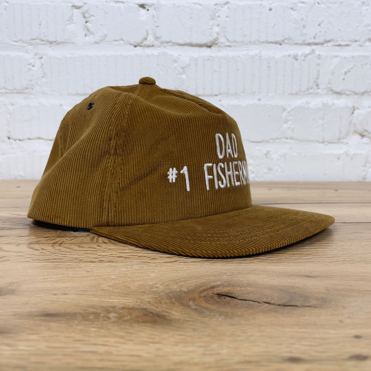 five panel corduroy cap / #1 fishing dad - mustard | the real mccoy's ...