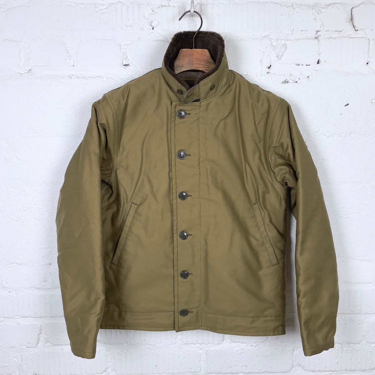 the real mccoy's | n-1 deck jacket (khaki) – stuf|f-official